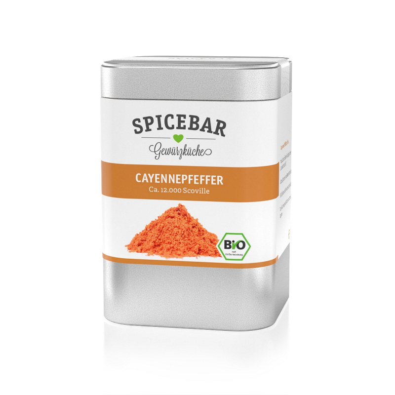 Cayenne Pfeffer Pulver in Bio-Qualität jetzt bei Spicebar kaufen